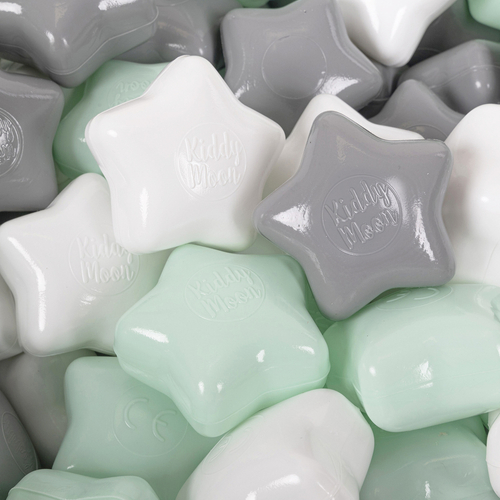 KiddyMoon soft plastic star-shaped colourful star balls for kids, White ...