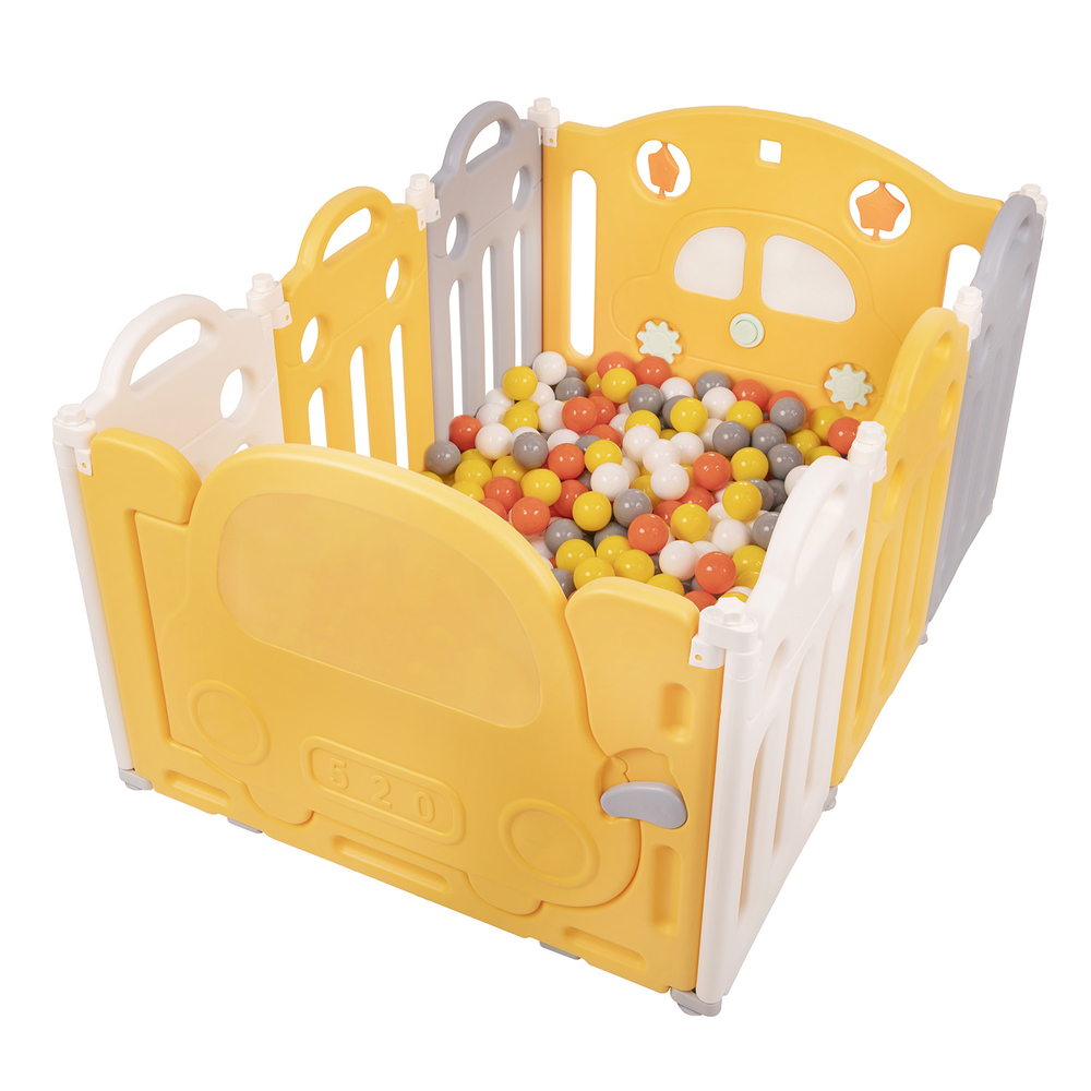 Playpen Box Foldable for Children with Plastic Colourful Balls, off ...