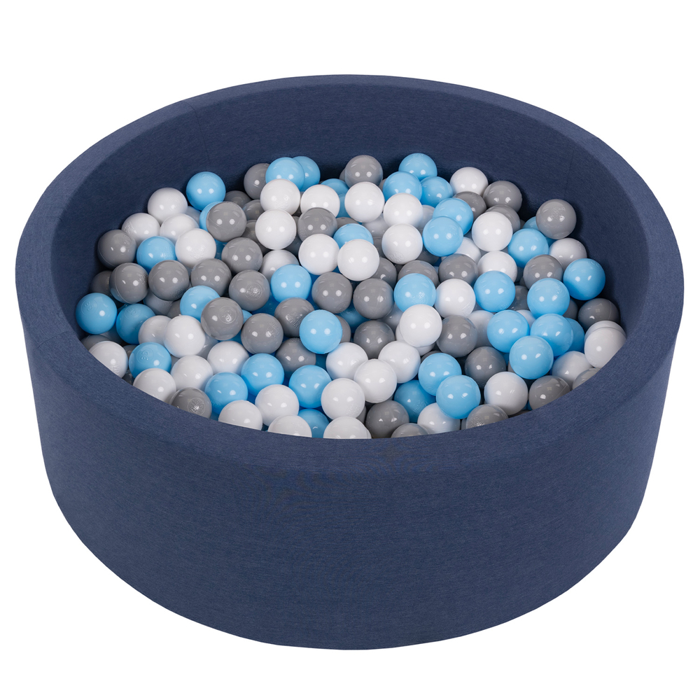 Soft Ball Pit Pool Round 90x30cm for Baby Toddler 200/300 Balls Foam ...