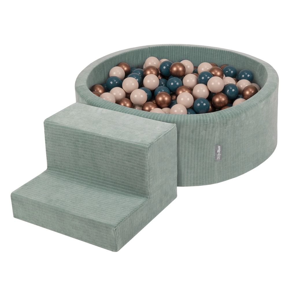 KiddyMoon Foam Playground For Kids Soft Textured Safe Blocks, green ...