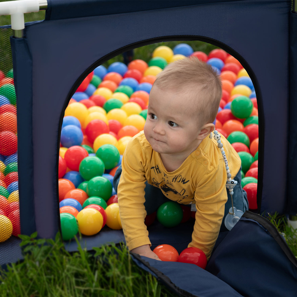 Baby Playpen Big Size Playground with Plastic Balls for Kids, Grey ...