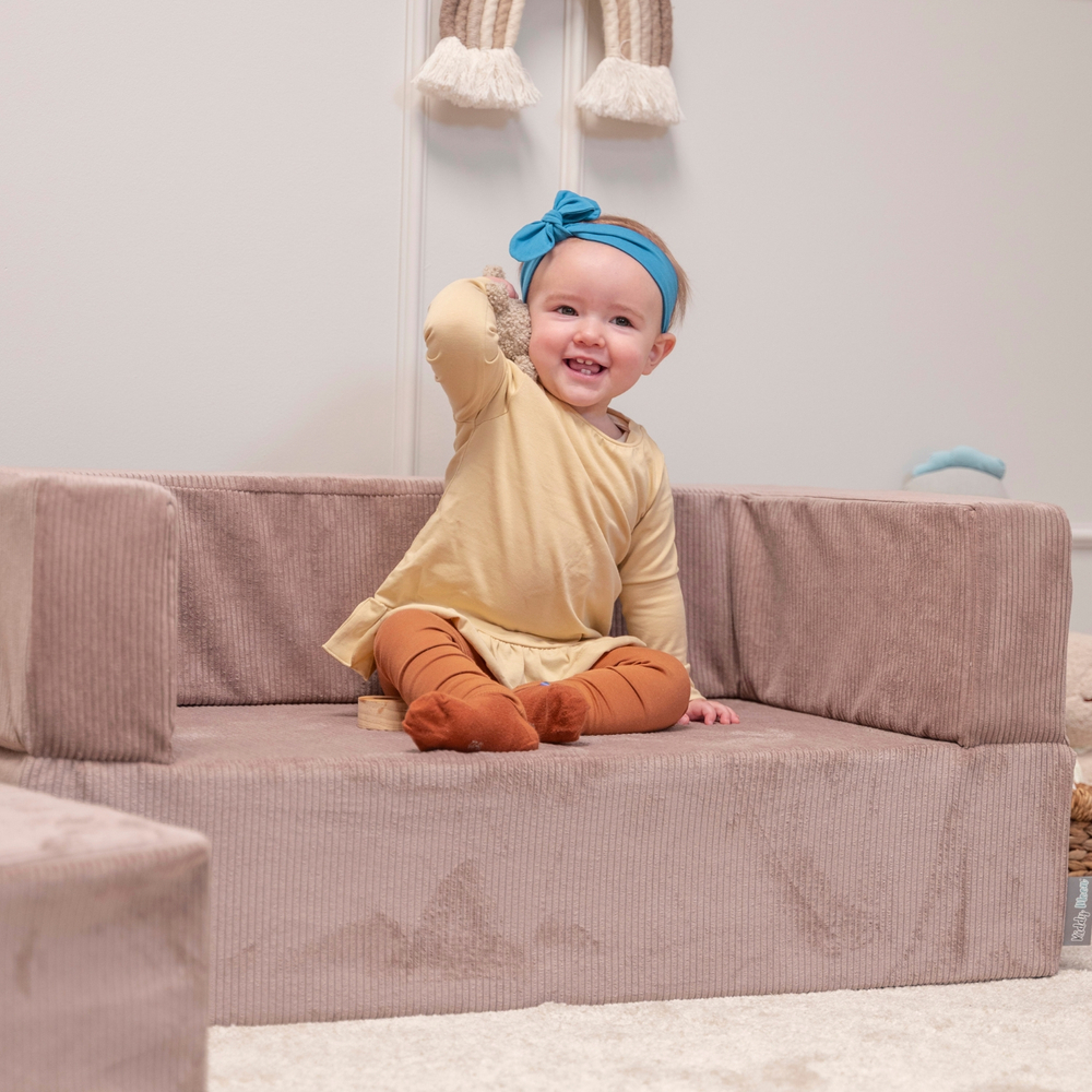 KiddyMoon Modular Foam Sofa for Children's with Balls Lightweight Sofa ...