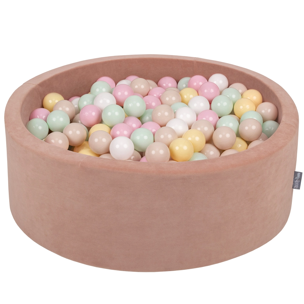 KiddyMoon Soft Ball Pit Round ∅ 7cm / 2.75In for Kids, Foam Velvet Ball ...