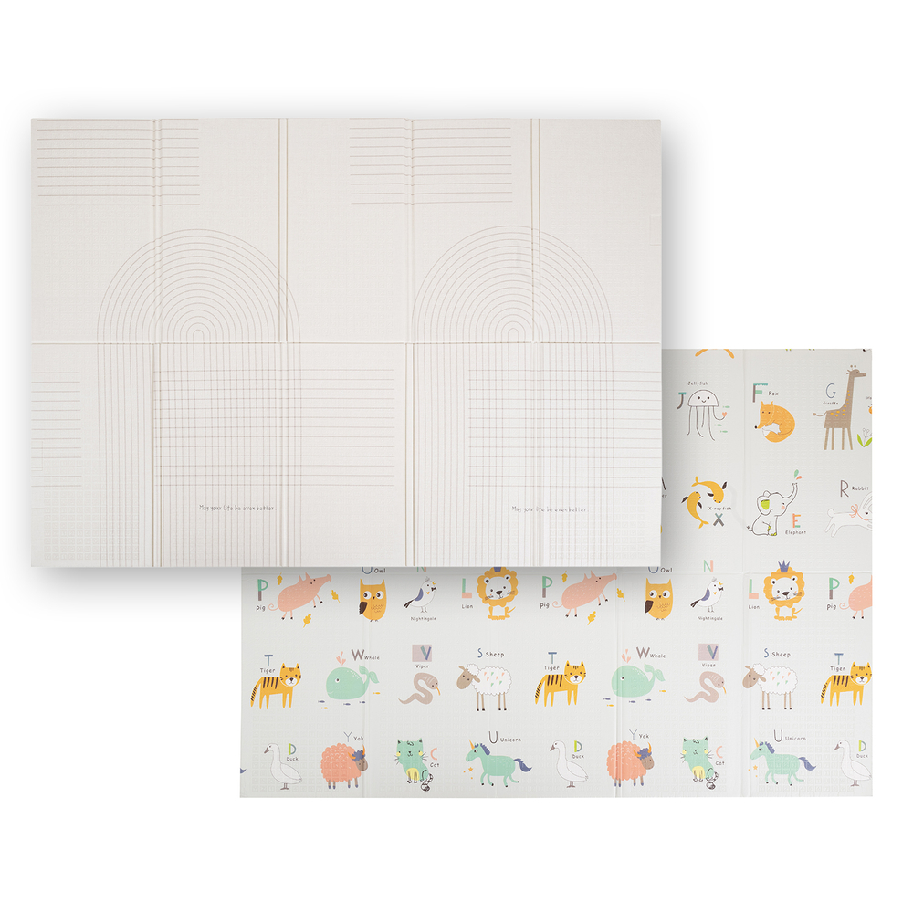 KiddyMoon Baby Play Mat Double-Sided Foam Mat For Kids Crawling Mat For ...